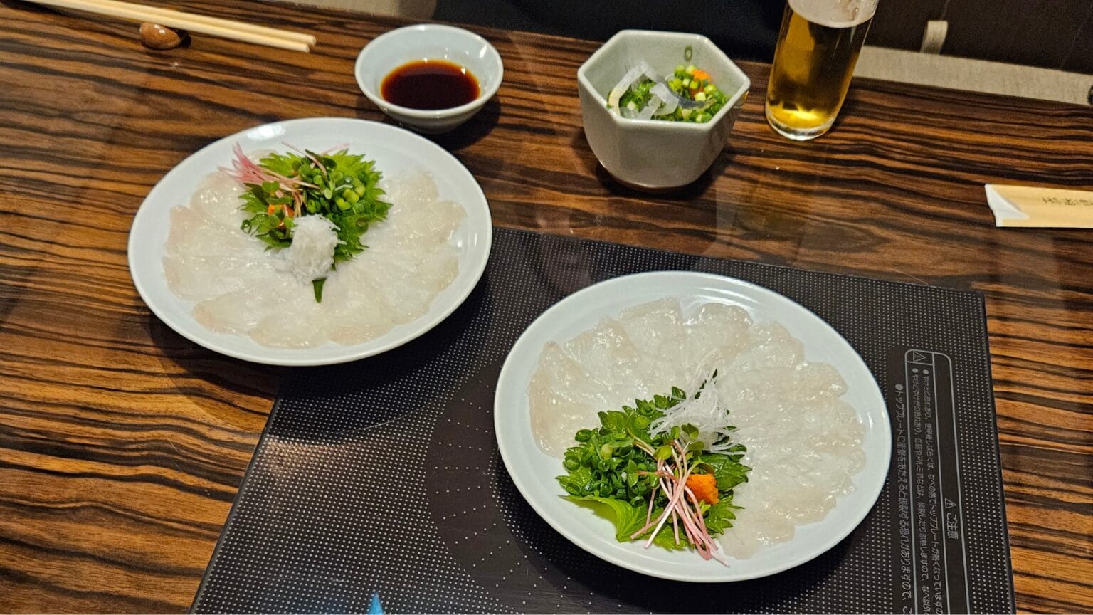Eating Fugu in Osaka at Guenpin Namba